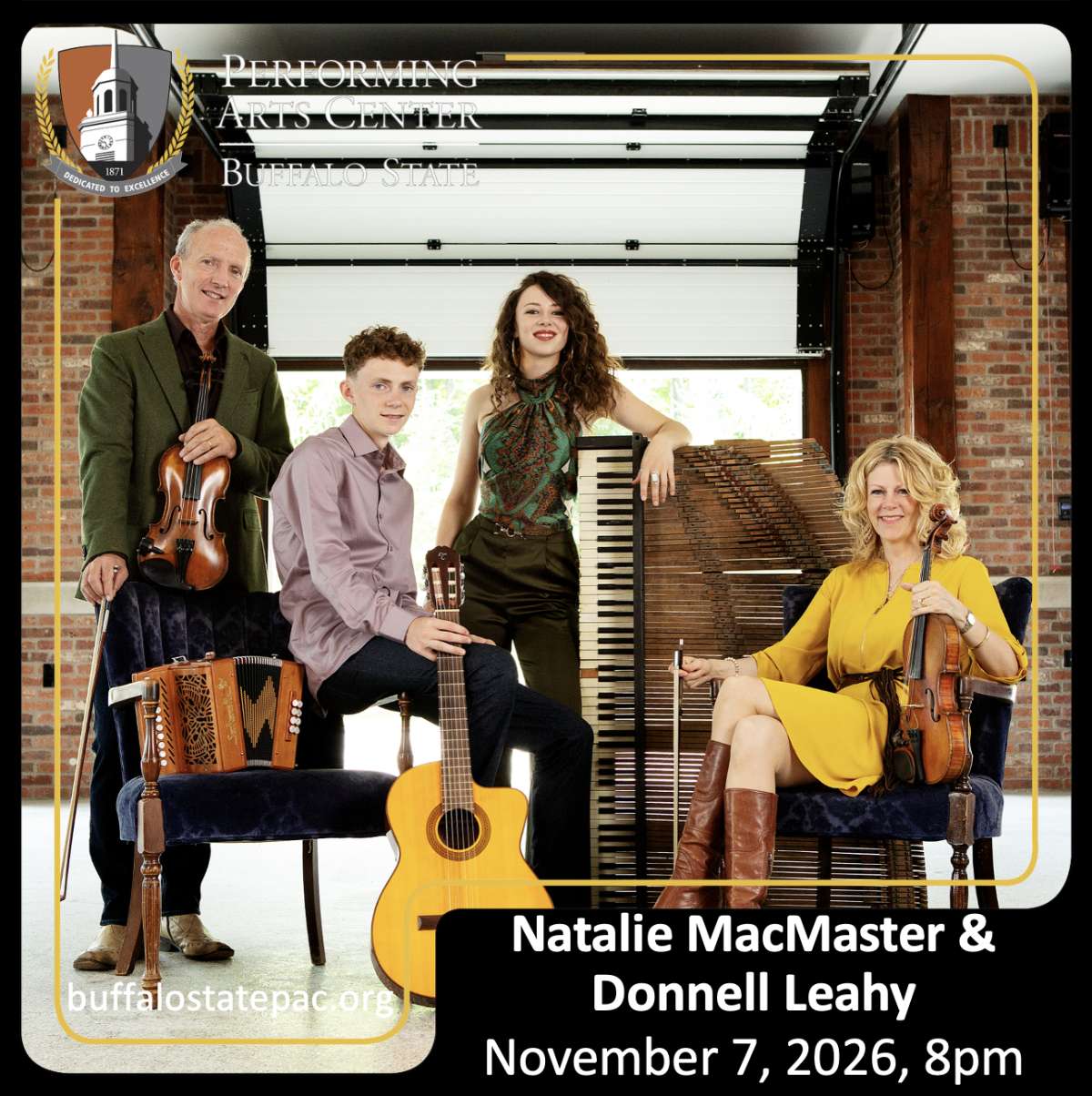 Natalie MacMaster & Donnell Leahy Tickets | Buffalo, NY | Buffalo State ...