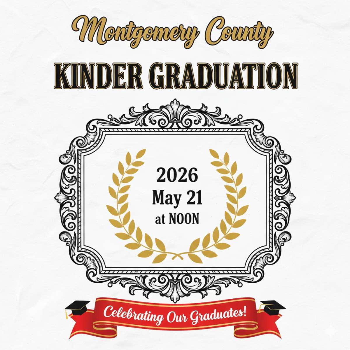 Class of 2026 Kindergarten Graduation Tickets | Conroe, TX | Crighton ...