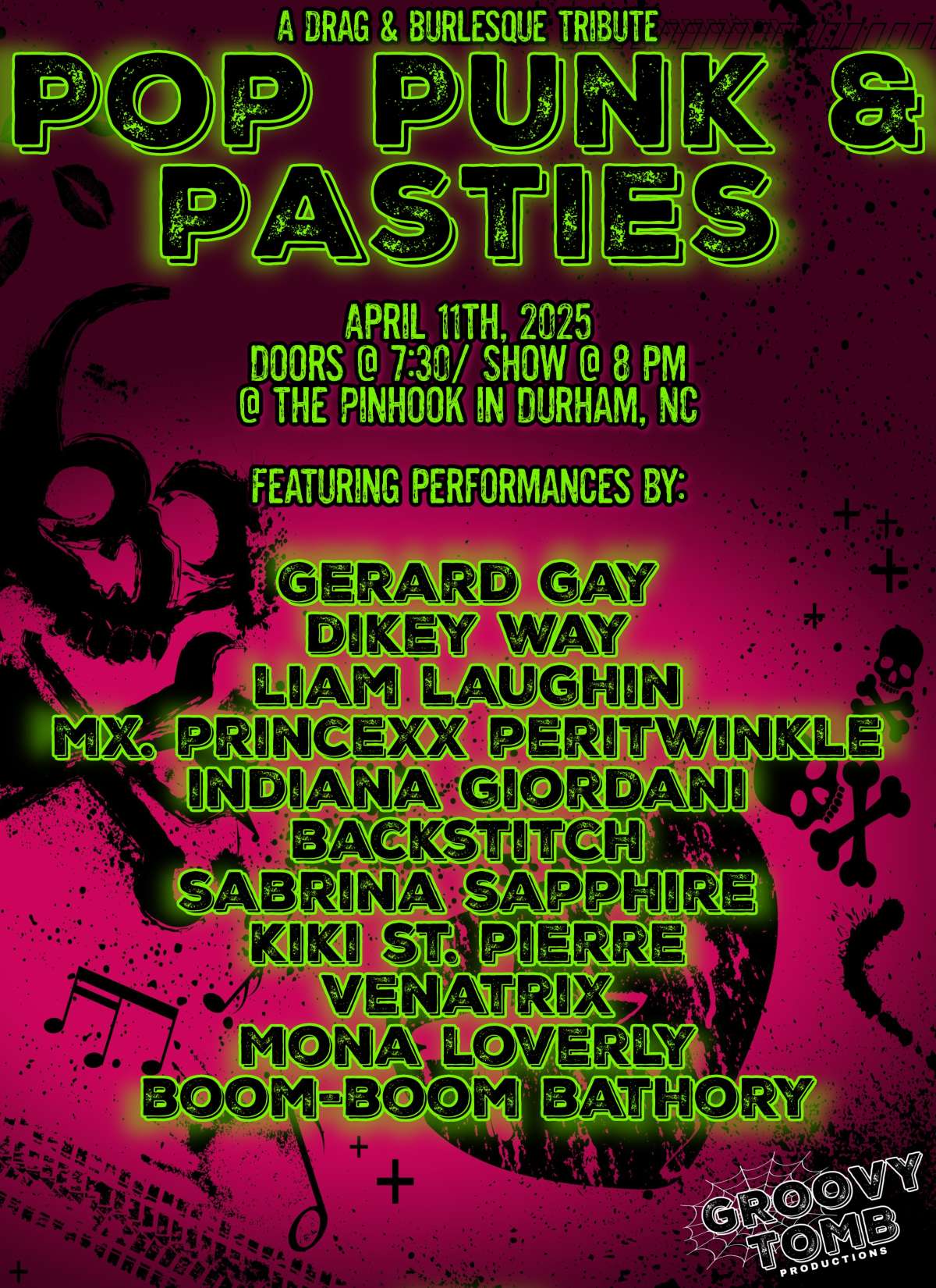 A Drag and Burlesque Tribute: Pop Punk & Pasties Tickets | Durham, NC ...