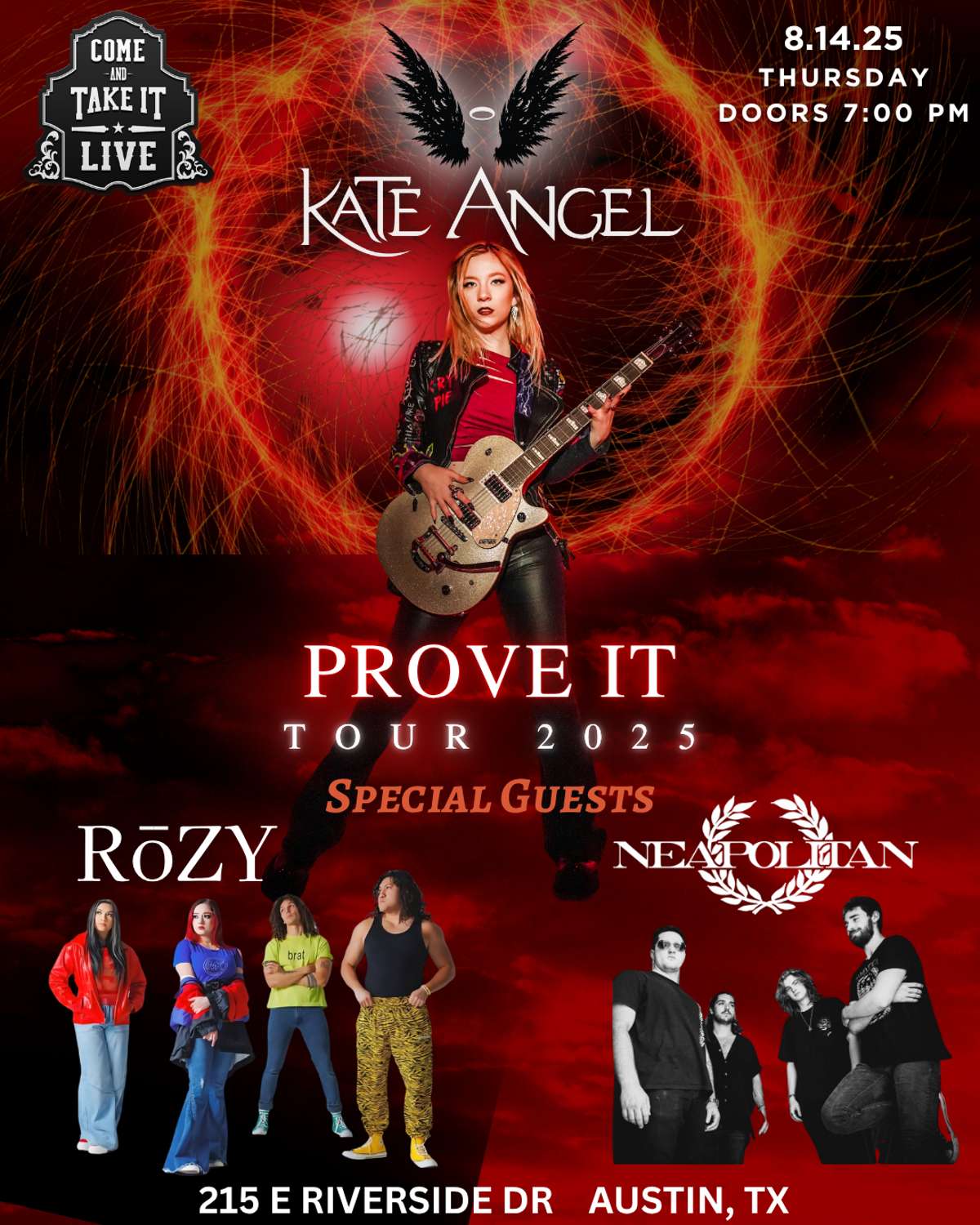 KATE ANGEL Tickets | Austin, TX | Come and Take It Live