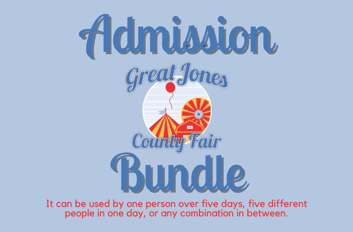 2026 Great Jones County Fair **Admission Bundle** 5 Daily Admissions ...