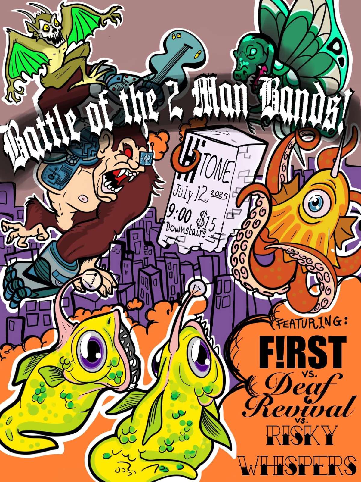 Battle of the 2 man bands [Small Room-Downstairs] Tickets | Memphis, TN ...