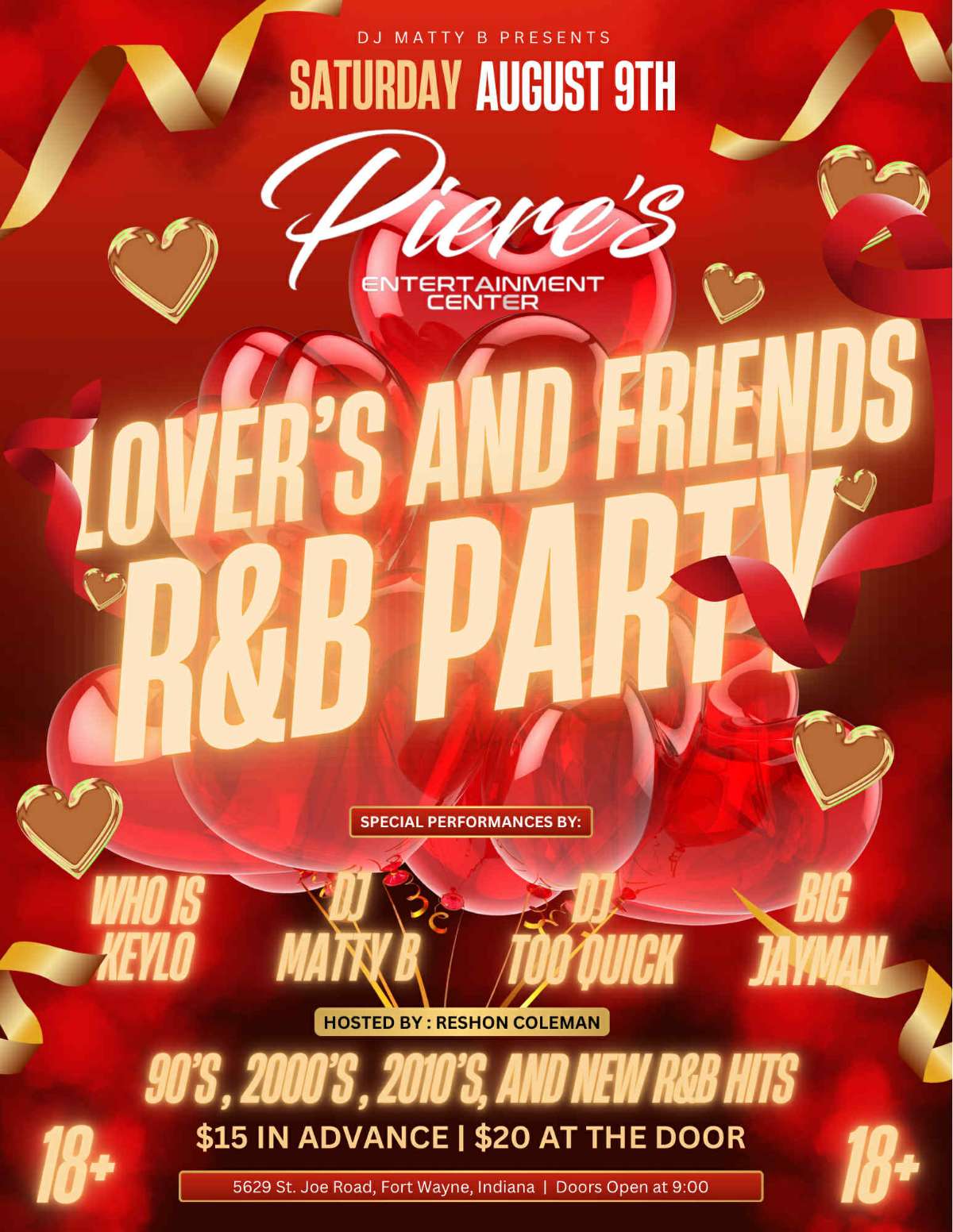 LOVERS AND FRIENDS R&B PARTY w/ Who Is Keylo / DJ Matty B / DJ Too Quick / Big Jayman Tickets ...