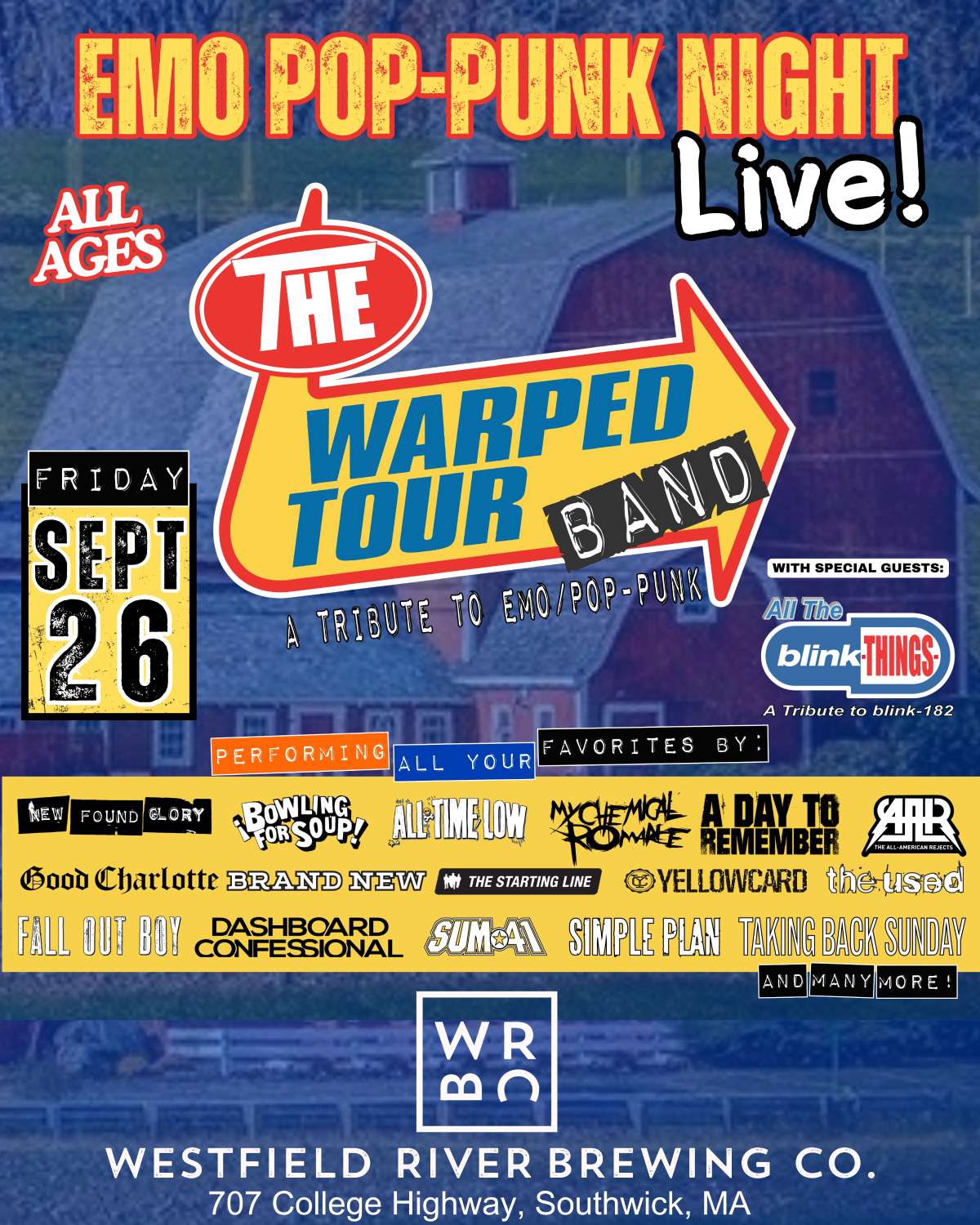 The Warped Tour Band- A Tribute to Emo/Pop-Punk Tickets | Southwick, MA ...