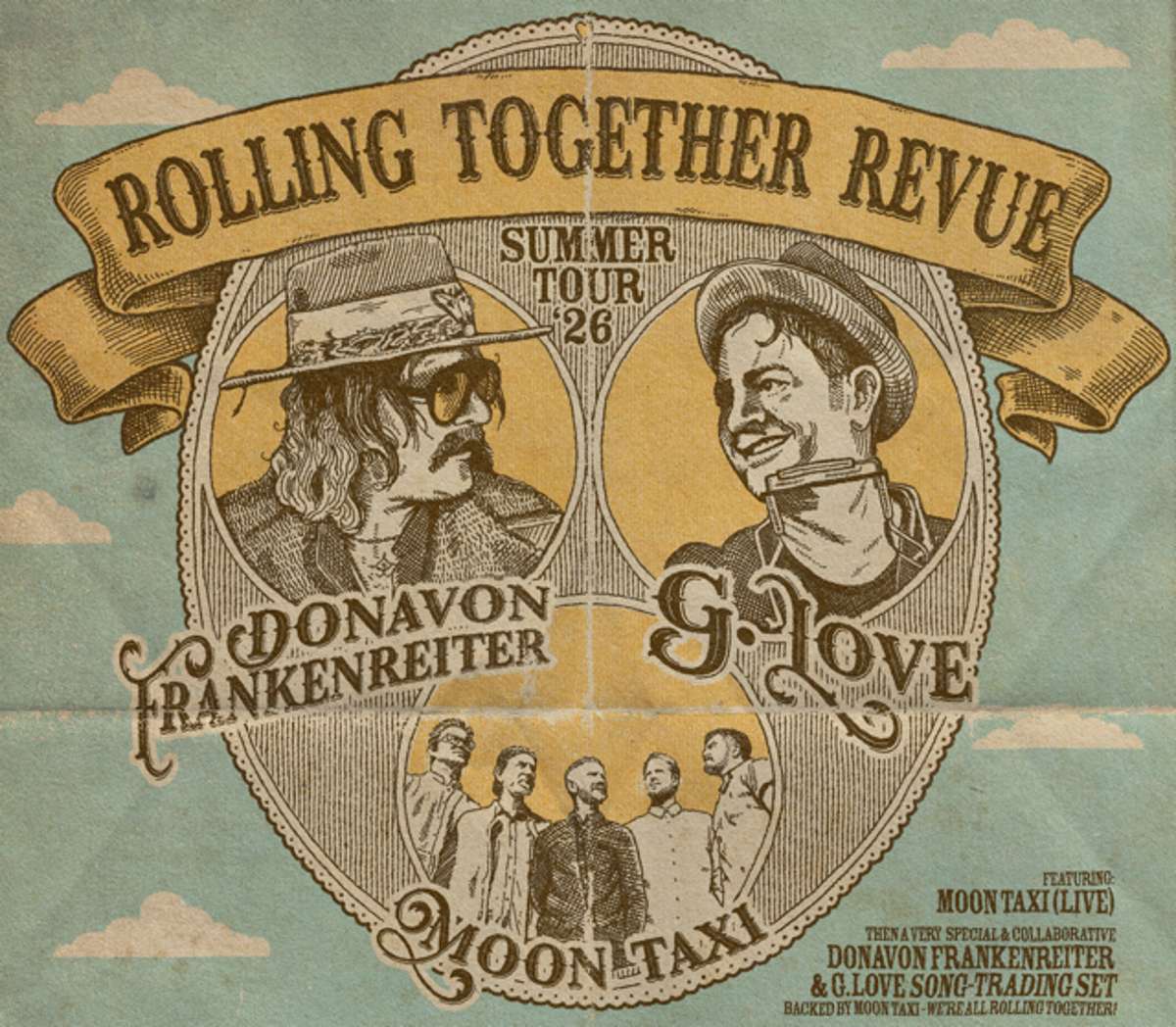 Rolling Together Revue Tour - G. Love, Donavon Frankenreiter, Moon Taxi ...