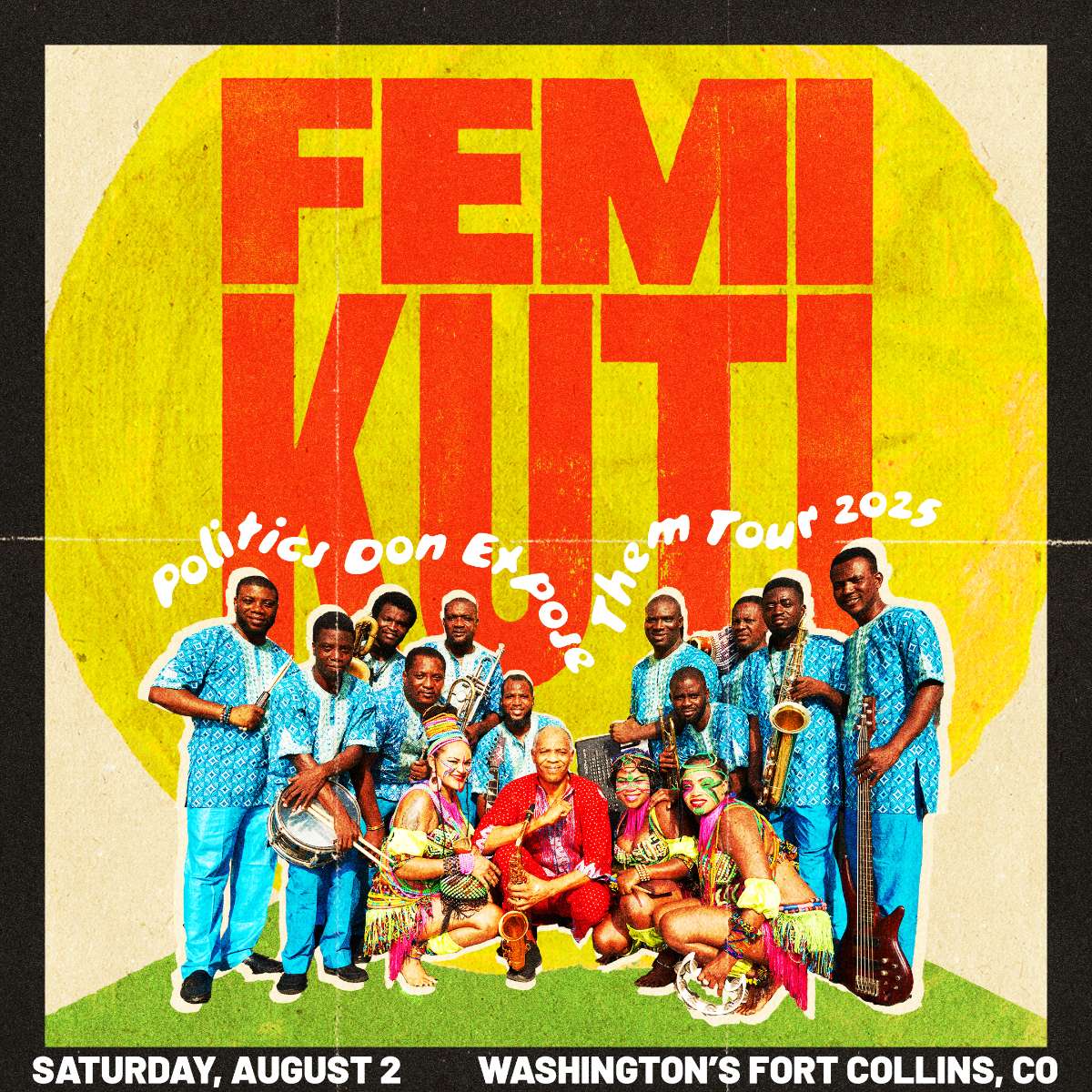 Femi Kuti & The Positive Force Tickets | Fort Collins, CO | Washington's