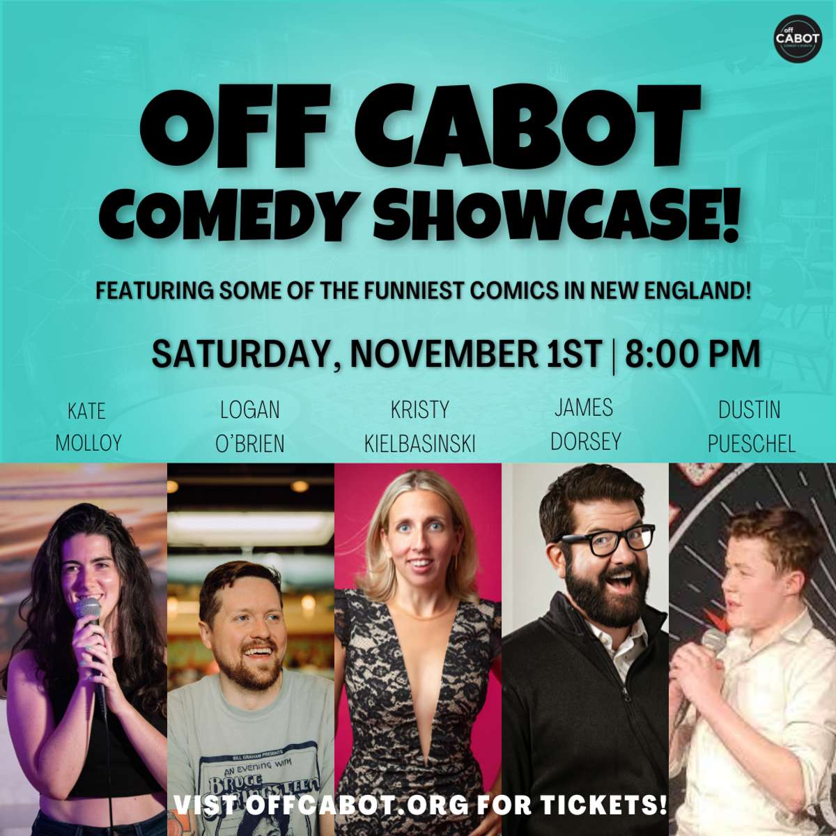 Off Cabot Showcase Tickets | Beverly, MA | Off Cabot Comedy and Events