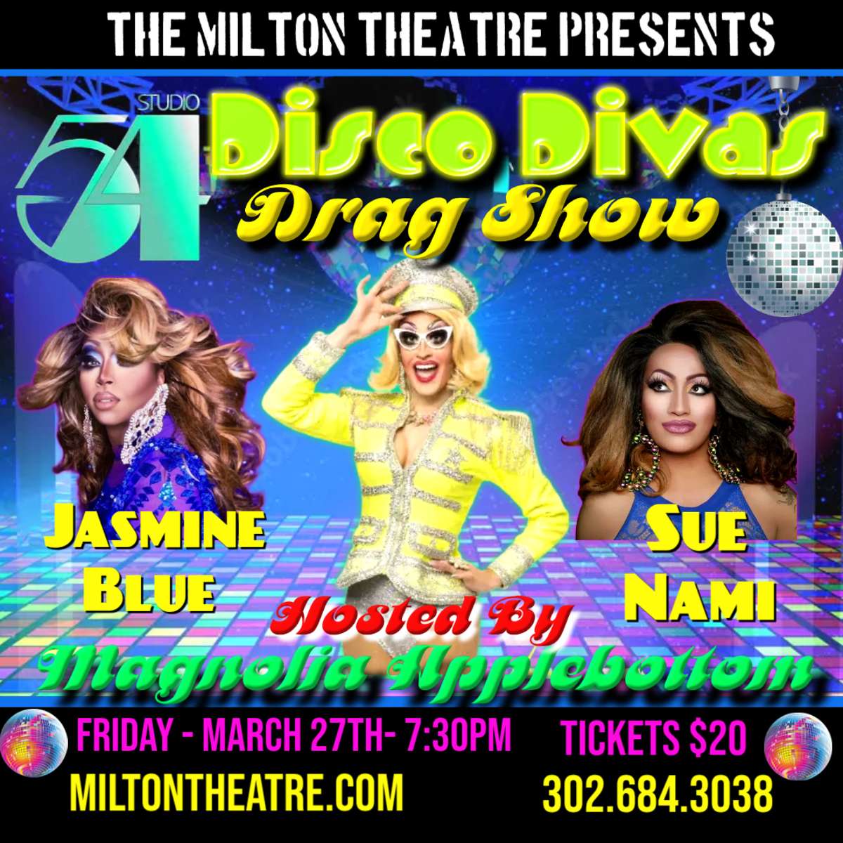 Studio 54: Disco Divas Drag Show Tickets | Milton, DE | Milton Theatre