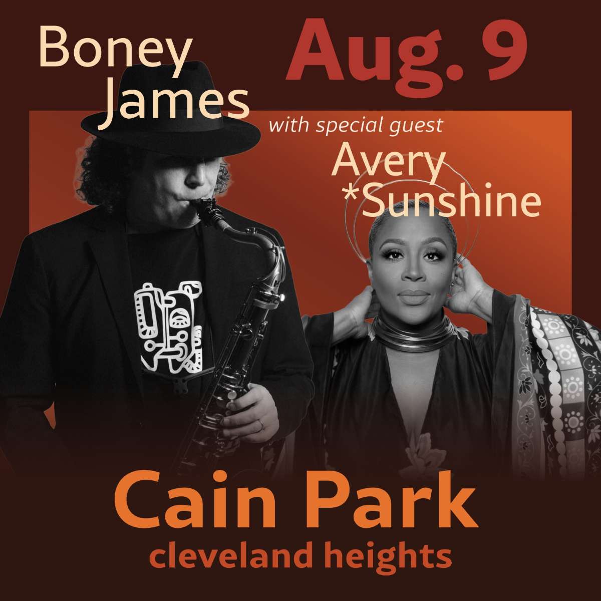 Boney James wsg Avery*Sunshine Tickets | Cleveland Heights, OH | Cain ...