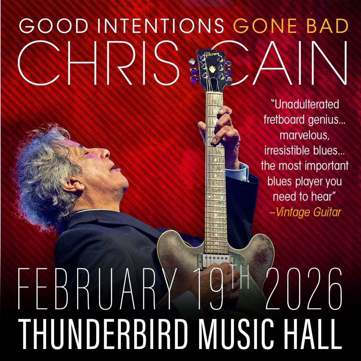 Chris Cain Tickets | Pittsburgh, PA | Thunderbird Café & Music Hall