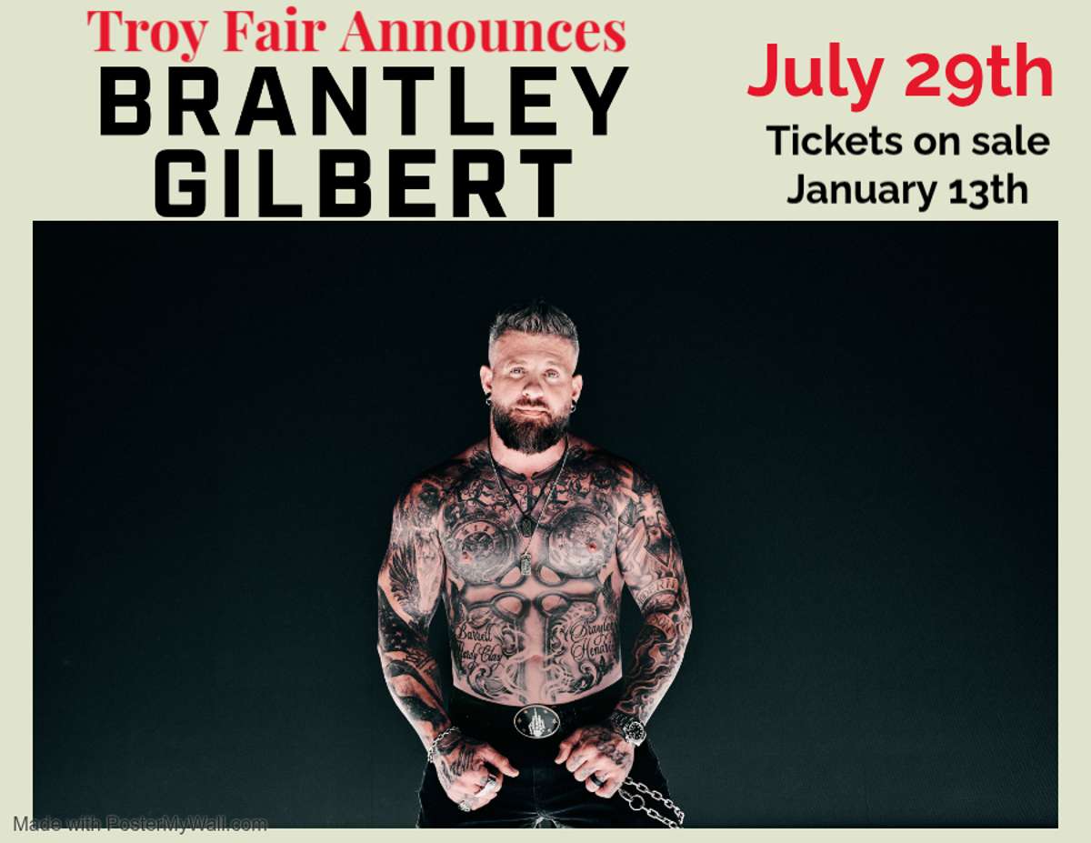 Brantley Gilbert Tickets | Troy, PA | Troy Fair