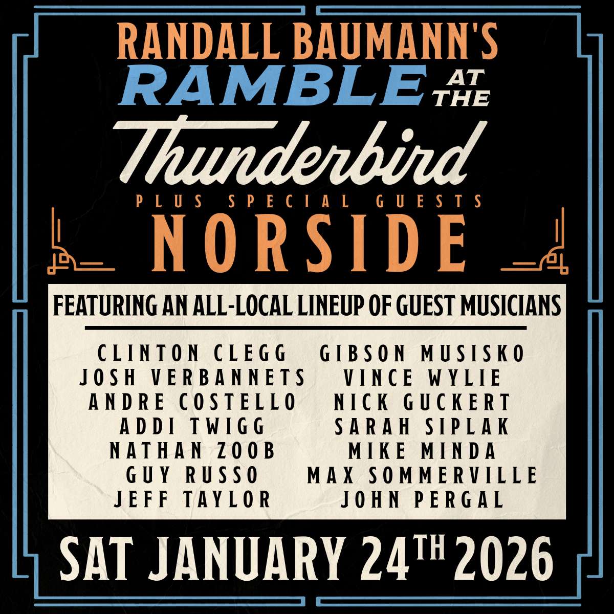 Randy Baumann’s Ramble Tickets | Pittsburgh, PA | Thunderbird Café ...