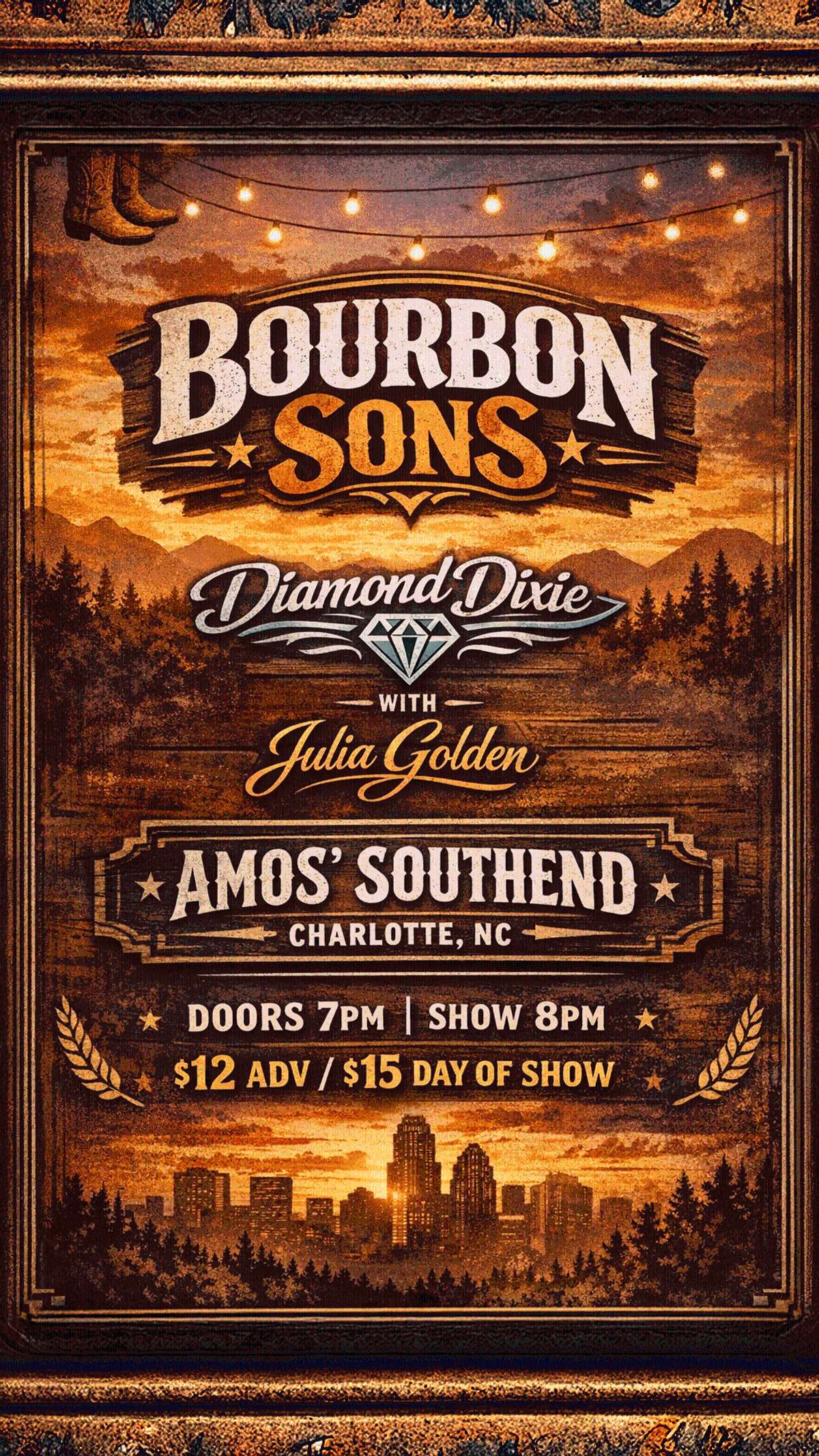 Bourbon Sons with Diamond Dixie and Julia Golden Tickets | Charlotte ...
