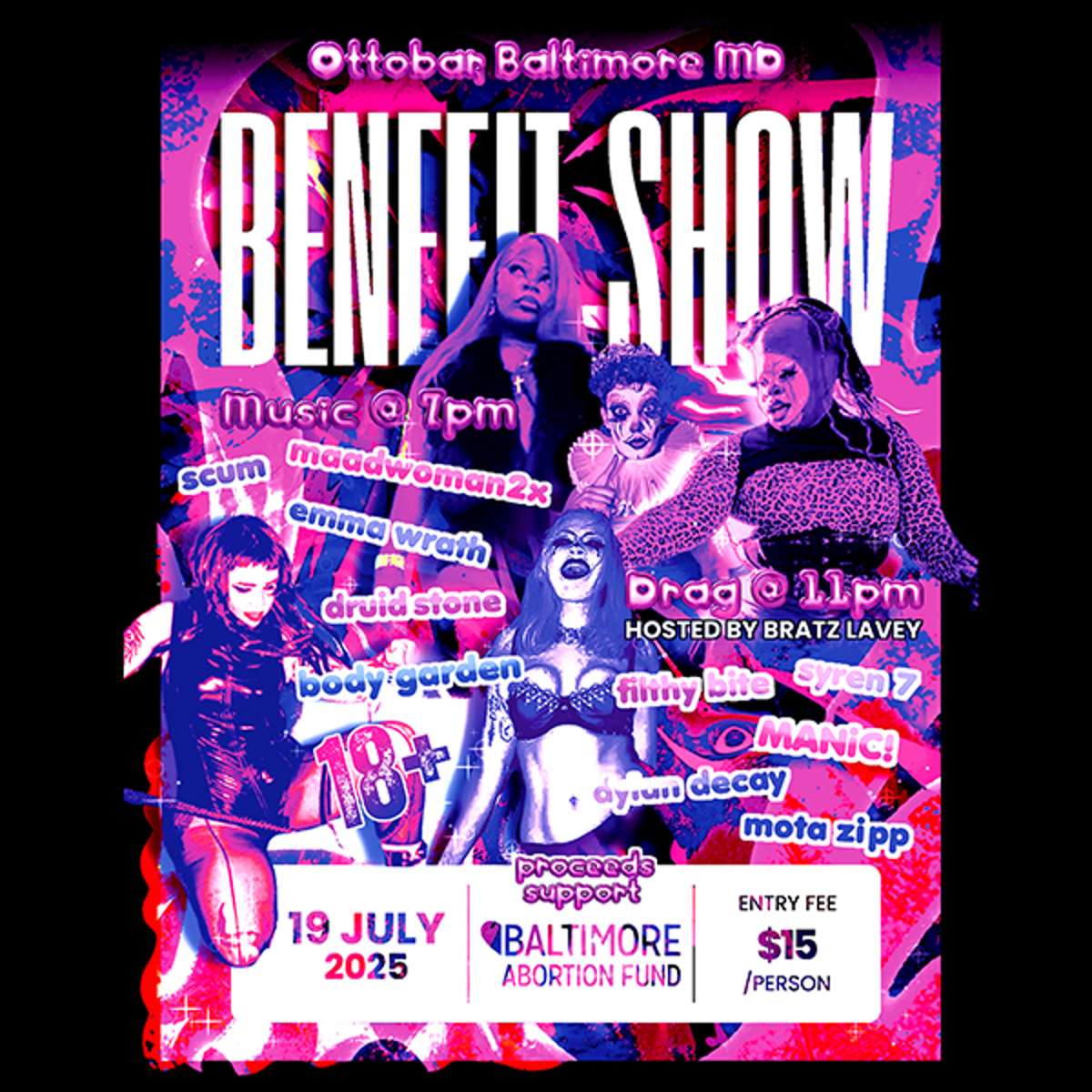 Punk + Drag Baltimore Abortion Fund Benefit Show Tickets | Baltimore ...