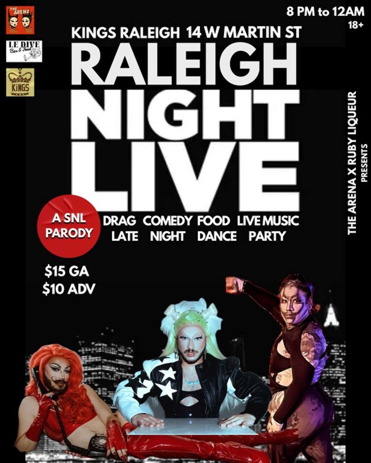 THE ARENA presents RALEIGH NIGHT LIVE Tickets | Raleigh, NC | Kings