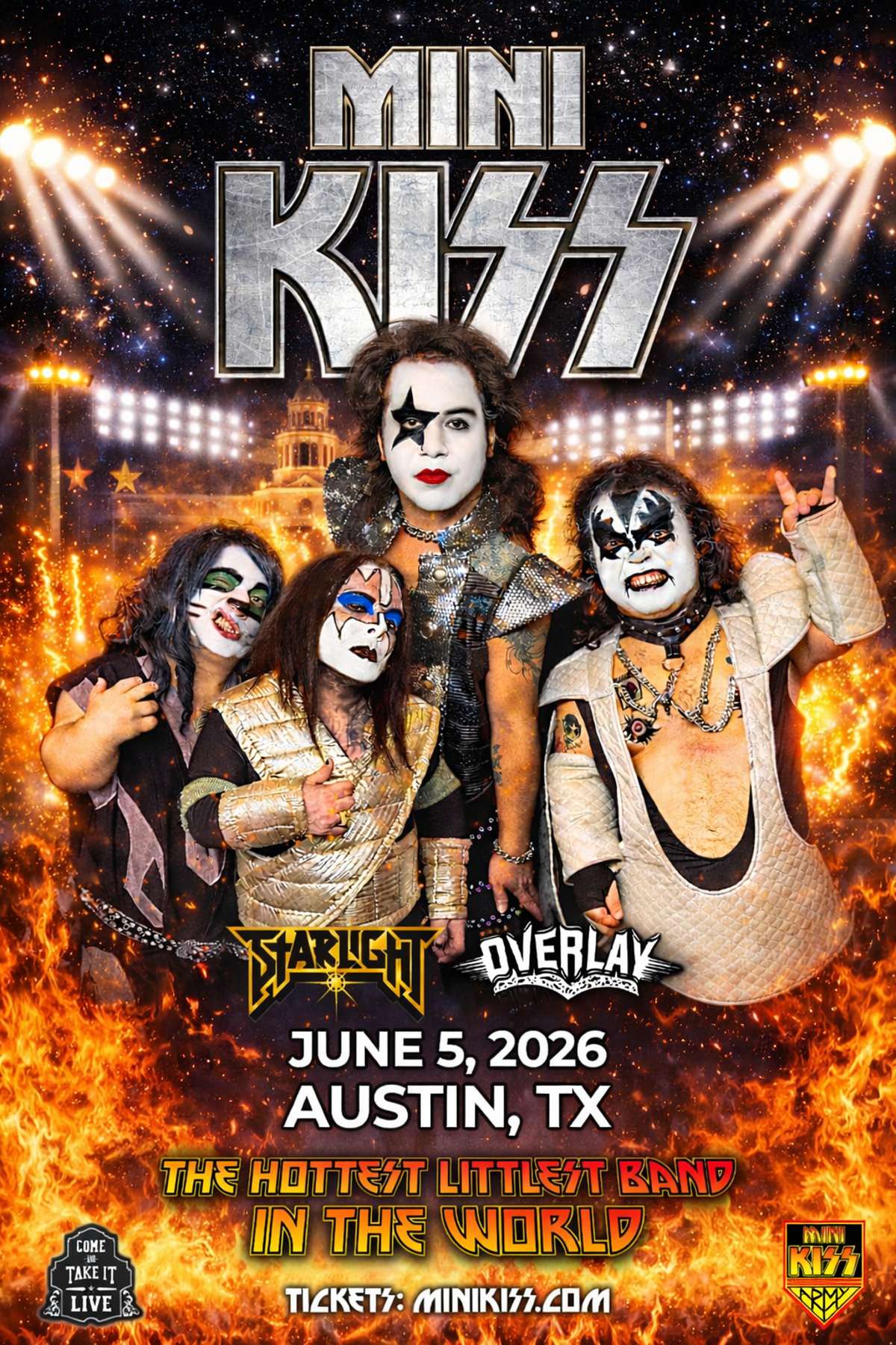 MINI KISS Tickets | Austin, TX | Come and Take It Live