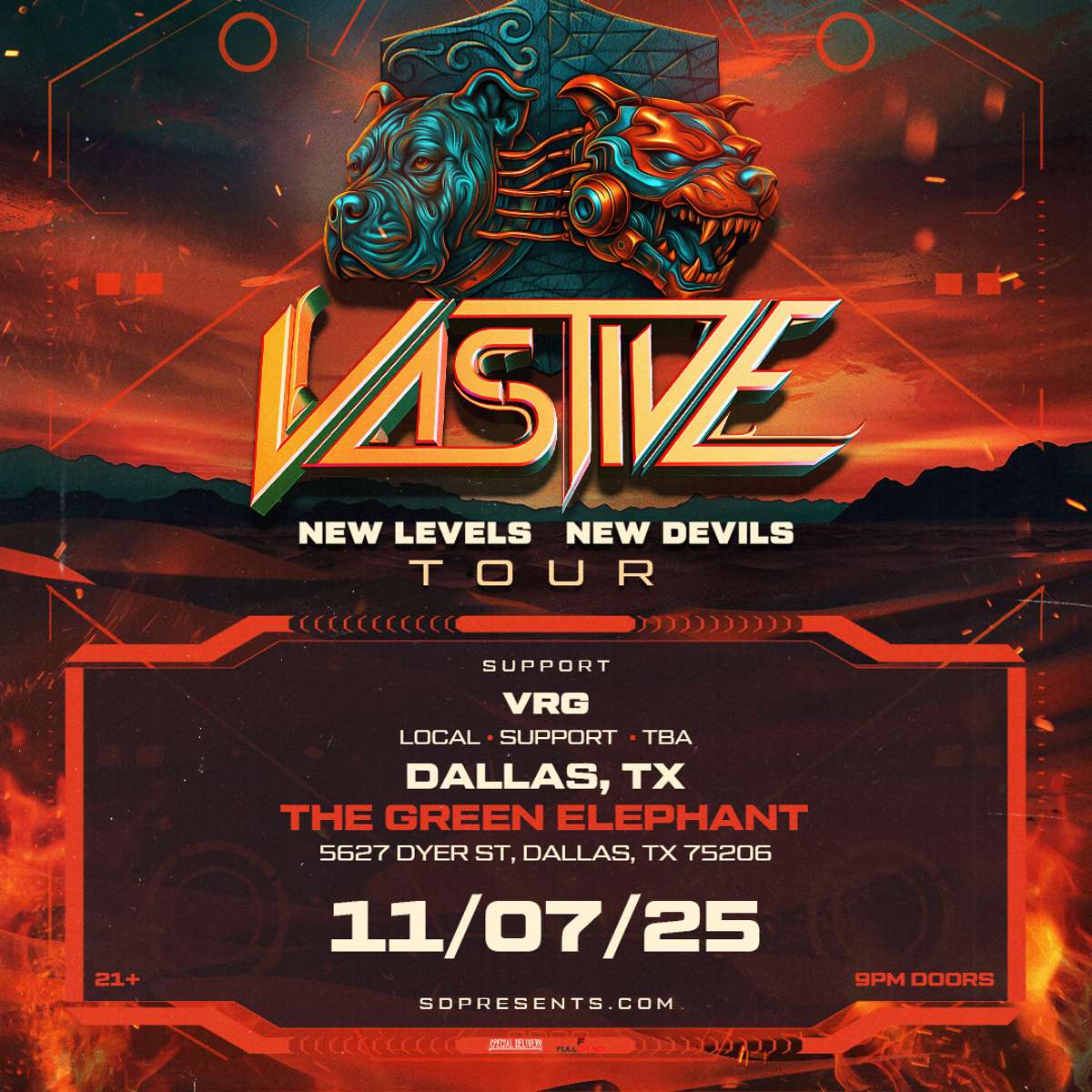 VASTIVE New Levels New Devils Tour Tickets | Dallas, TX | The Green ...
