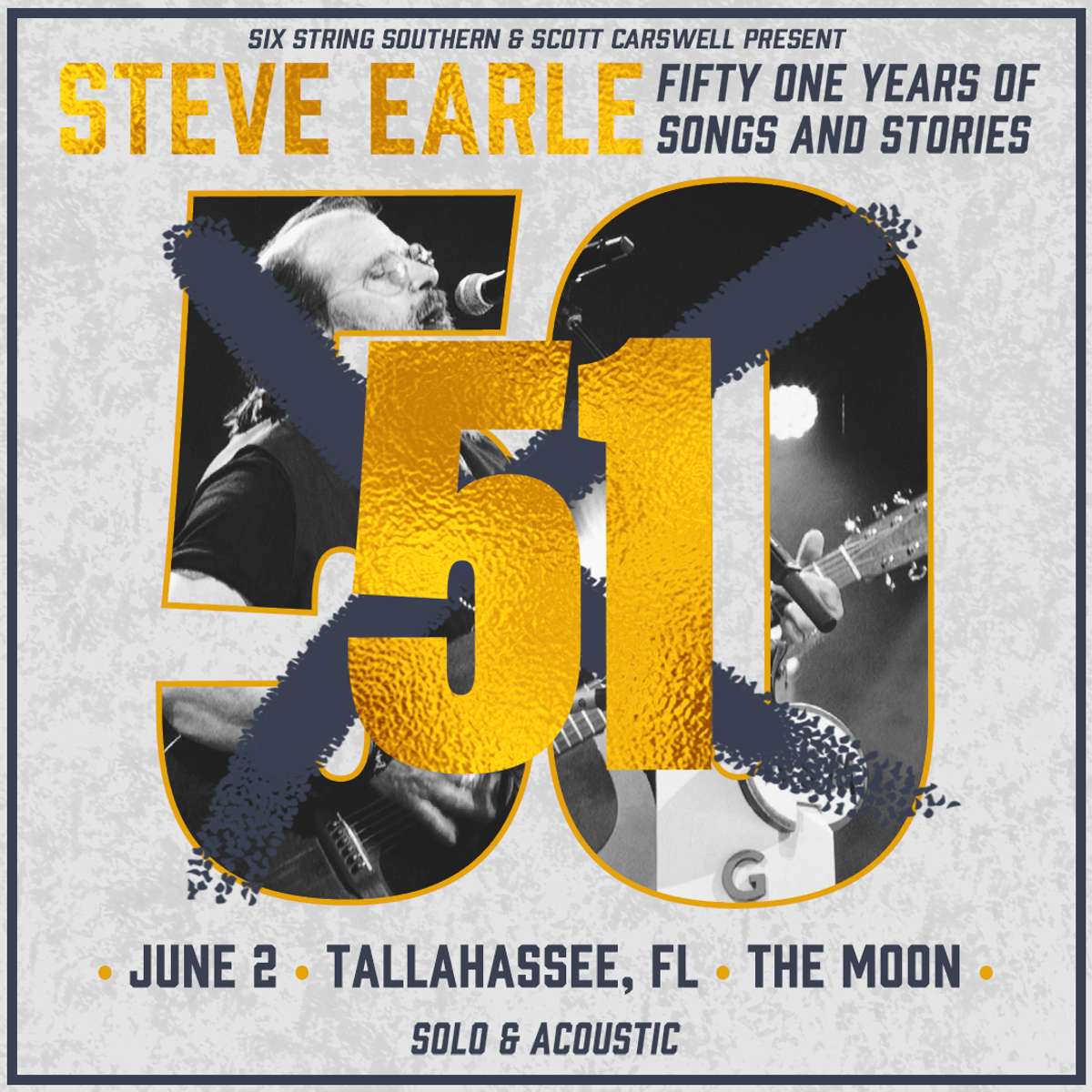 Steve Earle - 51 Years of Songs & Stories Tickets | Tallahassee, FL ...