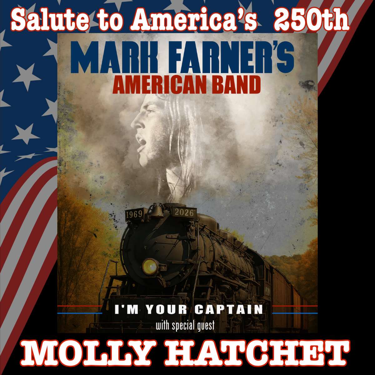 Arcada's Salute to America's 250 with Mark Farner & Molly Hatchet ...