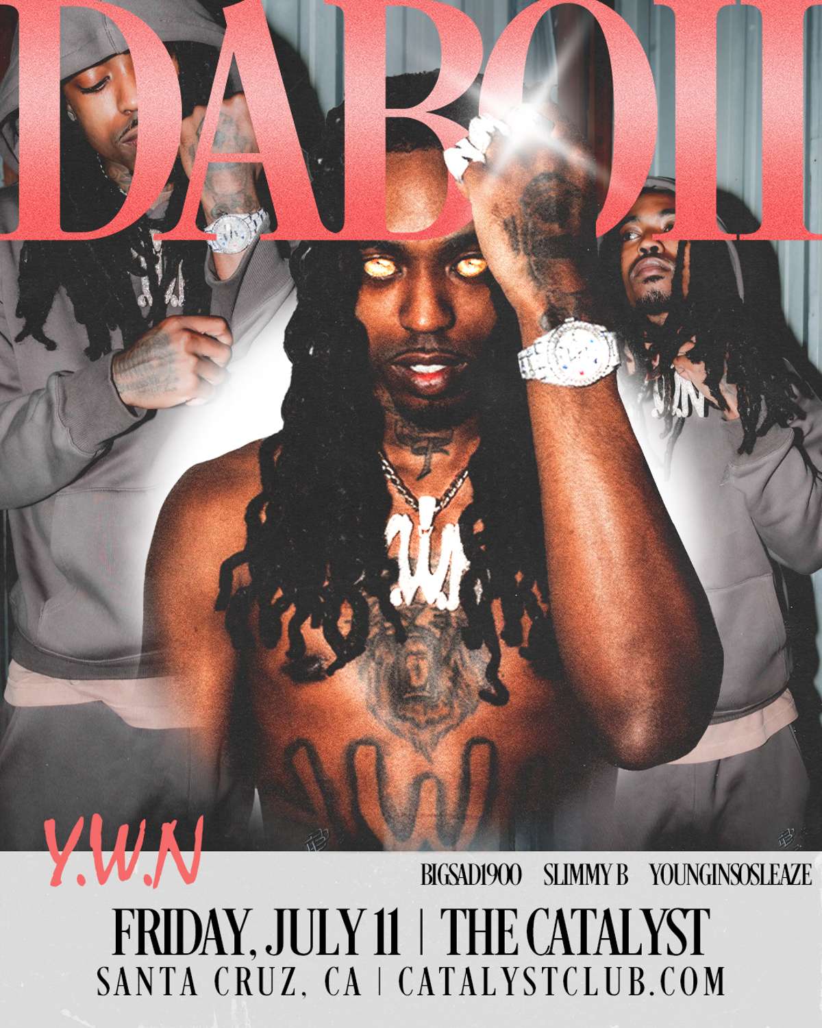 DaBoii with Kai Bandz, BigSad1900, Younginsosleaze Tickets | Santa Cruz ...