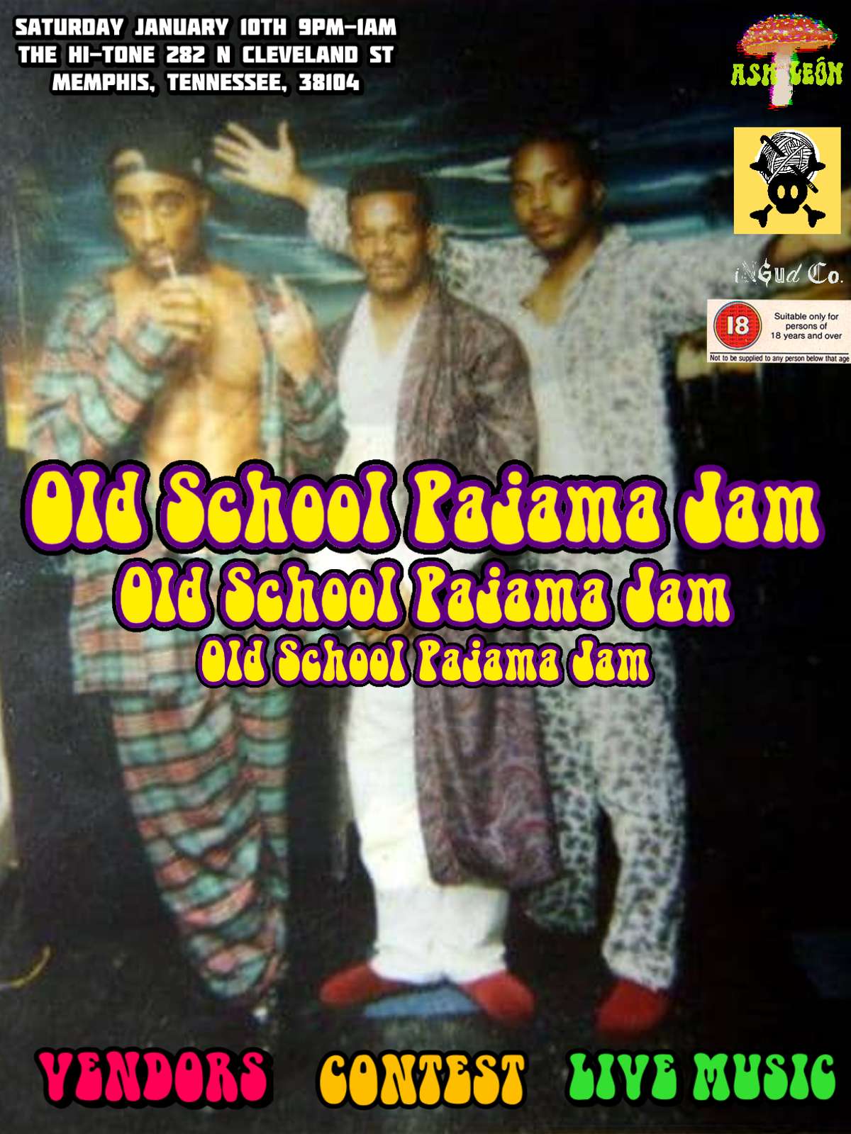 Old School Pajama Jam [Small Room-Downstairs] Tickets | Memphis, TN ...