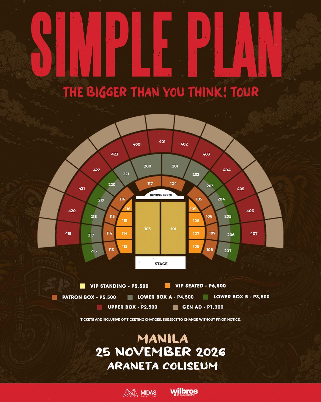 Simple Plan - The Bigger Than You Think! Tour Tickets | Quezon City ...